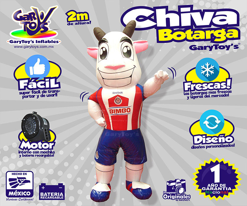 Chiva botarga inflable | Fábrica de Parques Infantiles PREMIUM by ...